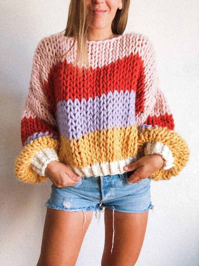 40 Cozy Knitted Sweater Patterns - Frosting and Confetti