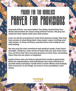 6 Powerful Prayers for the Homeless (with Free Printables) - Frosting ...