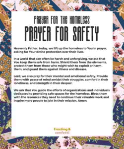 6 Powerful Prayers for the Homeless (with Free Printables) - Frosting ...