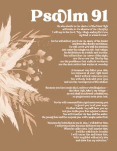 Psalm 91 Free Printable and What Psalm 91 Means - Frosting and Confetti