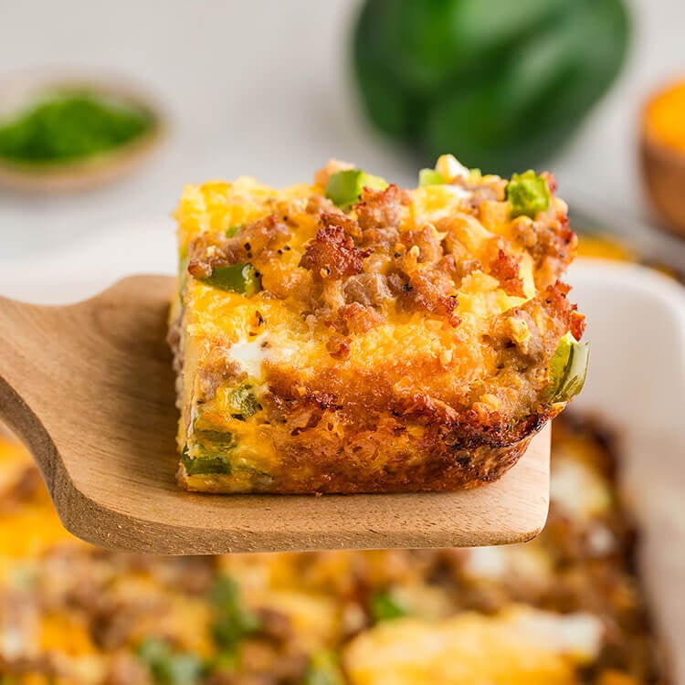 Cornbread Breakfast Casserole - Frosting and Confetti